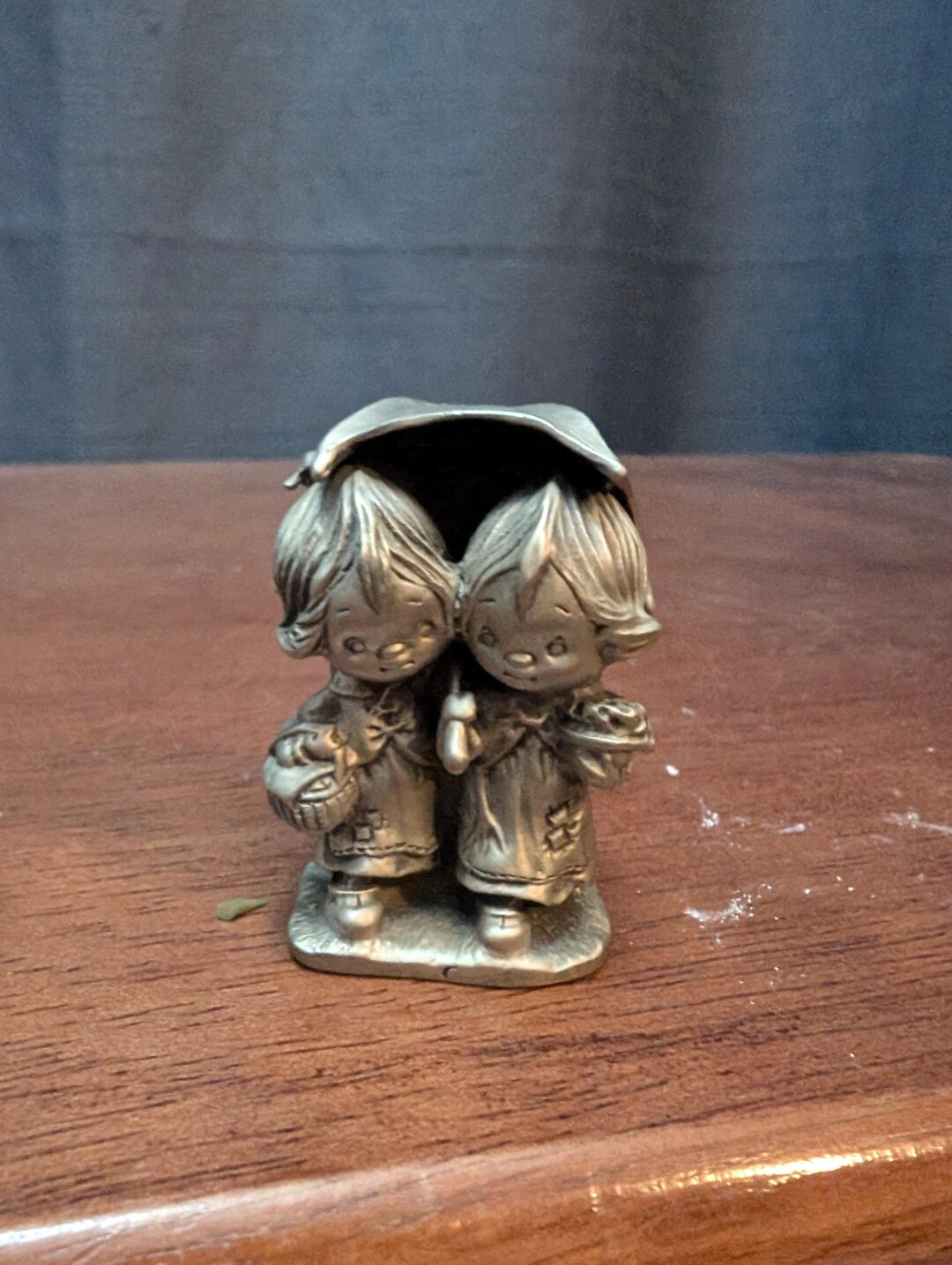 1977 Hallmark Cards Little Gallery Fine Pewter Figurine - Two Children ...