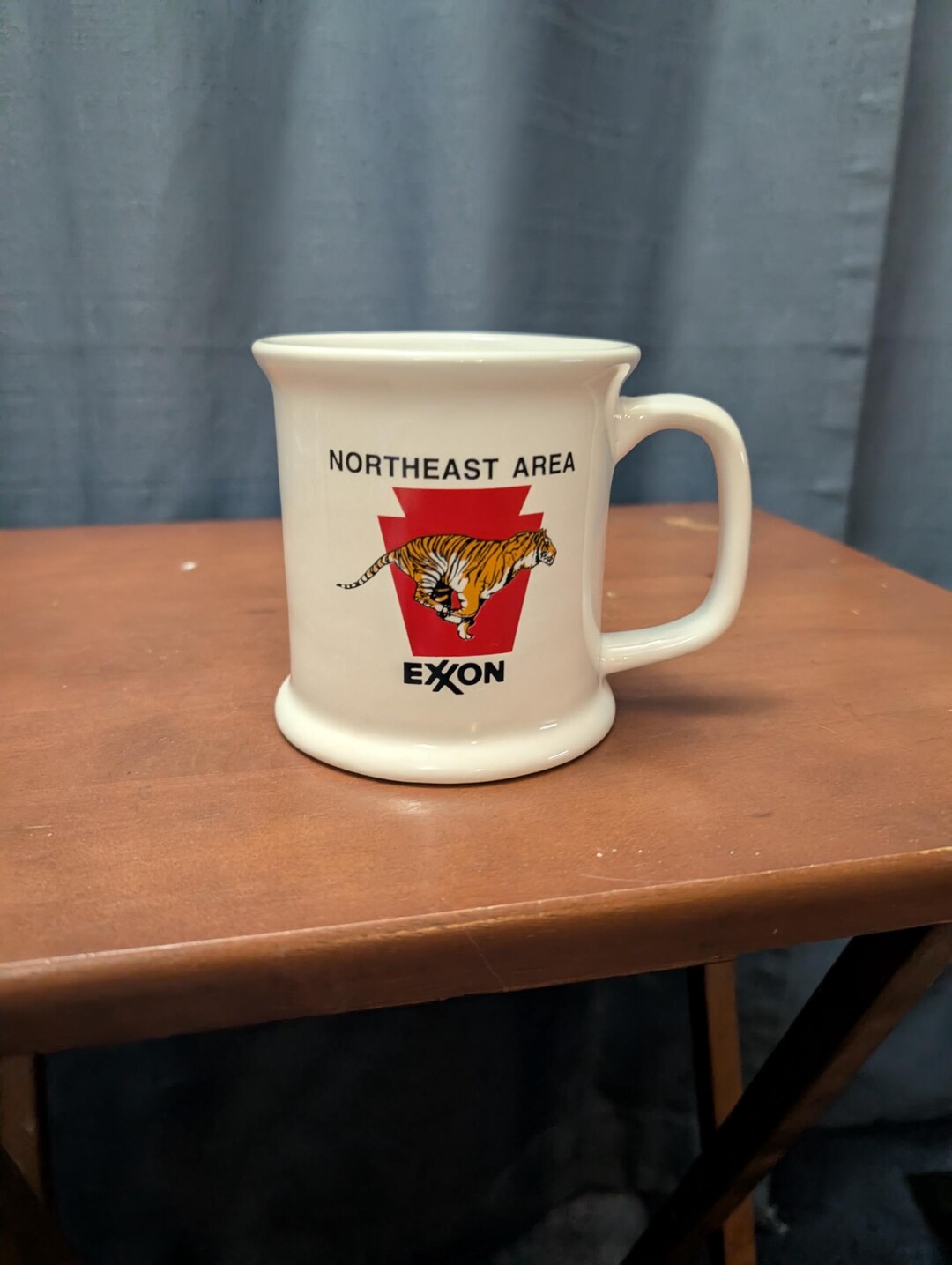 Thick White Ceramic Northeast Area Exxon Mug - Exxon Collectible - Etsy