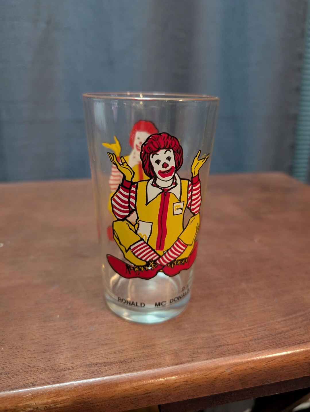 Vintage Ronald Mcdonald V-shaped Glass - Collectible Glass - Mcdonald's ...