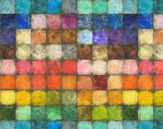 Colorblock Patchwork Multi PWTH178 by Tim Holtz for Free Spirit Fabrics ...