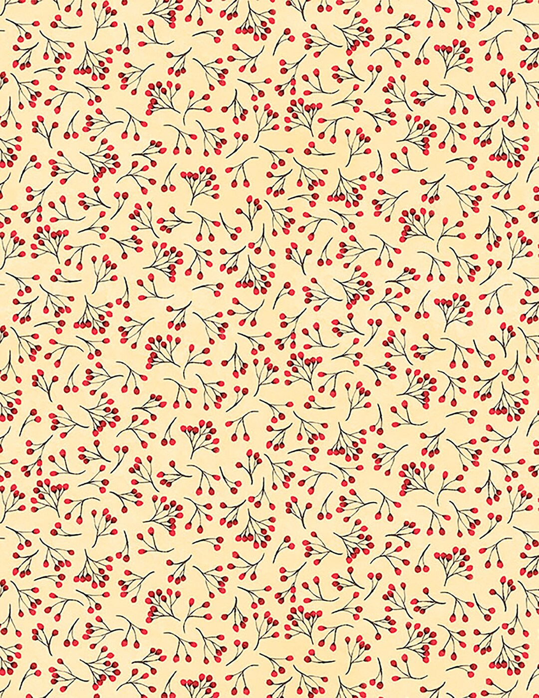 Tossed Berries 32108-132 Cream by Lola Molina for Wilmington Prints ...