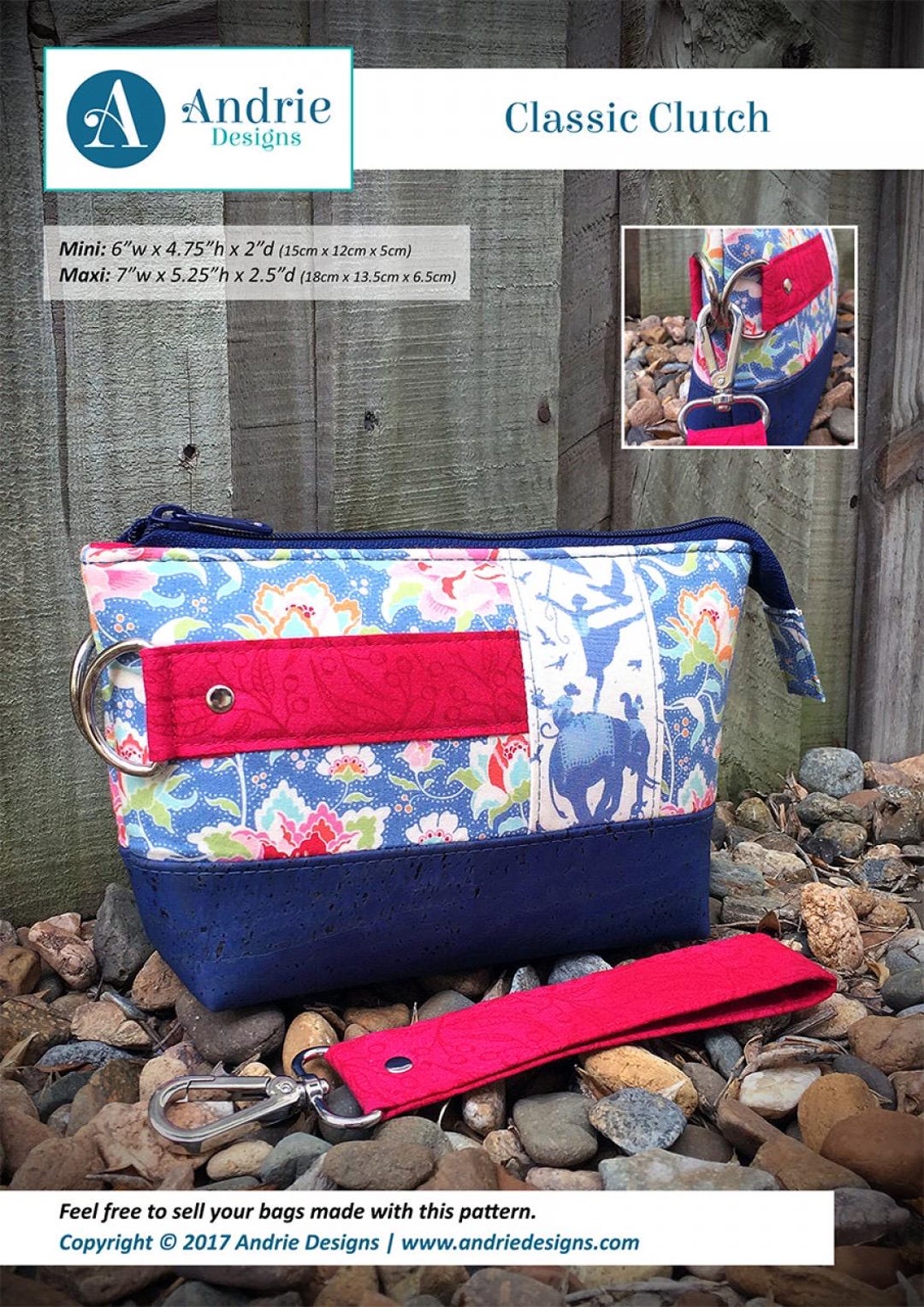 Classic Clutch Paper Pattern From Andrie Designs - Etsy
