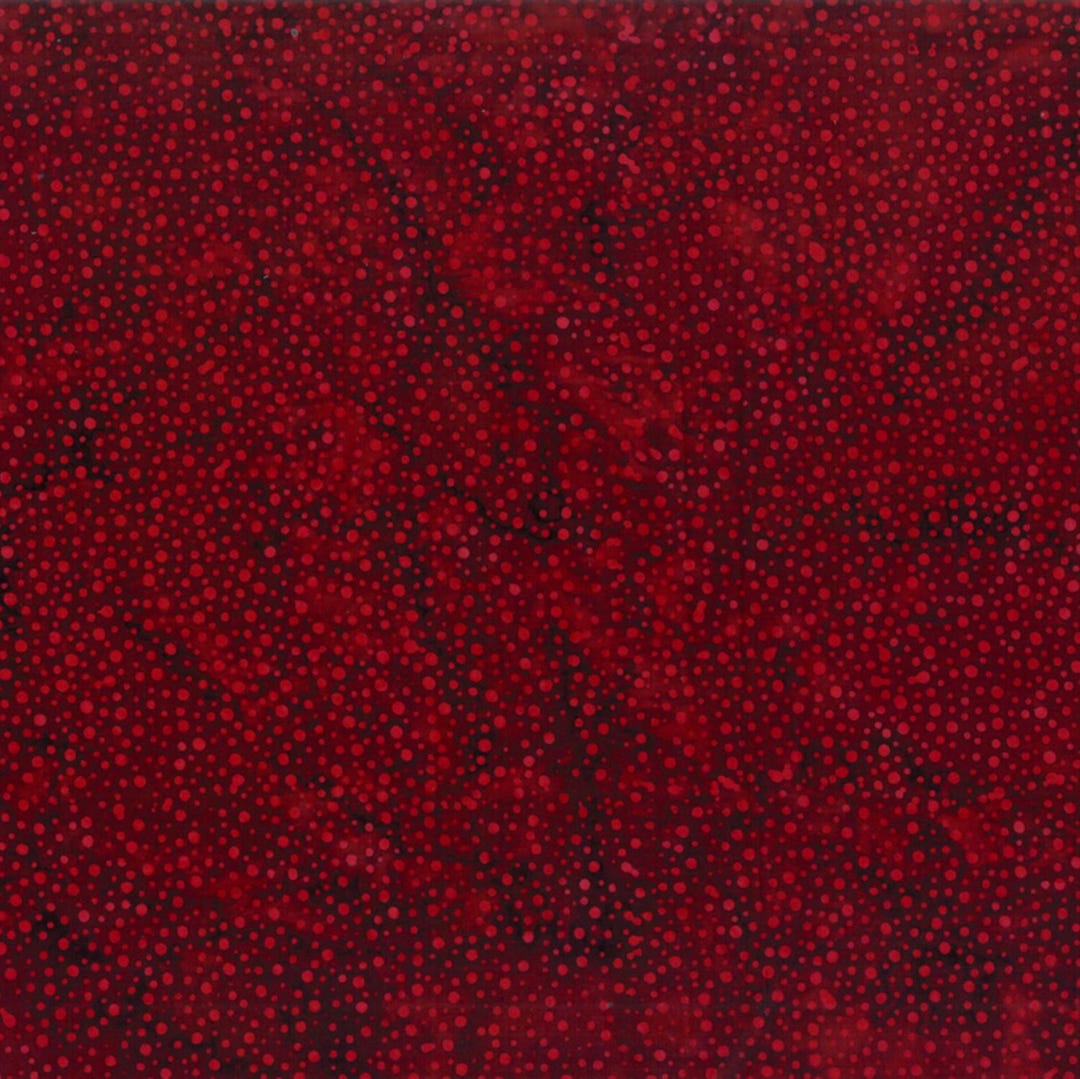 Red Velvet Batik #568 From Bali Dots From Hoffman Fabrics *half Yard ...