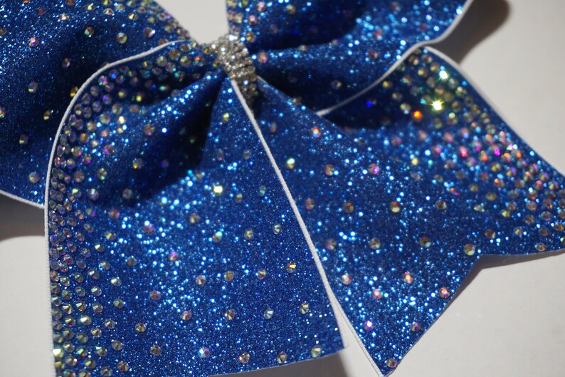 Glitter Rhinestone Cheer Bow ombre Fade Rhinestones | Etsy