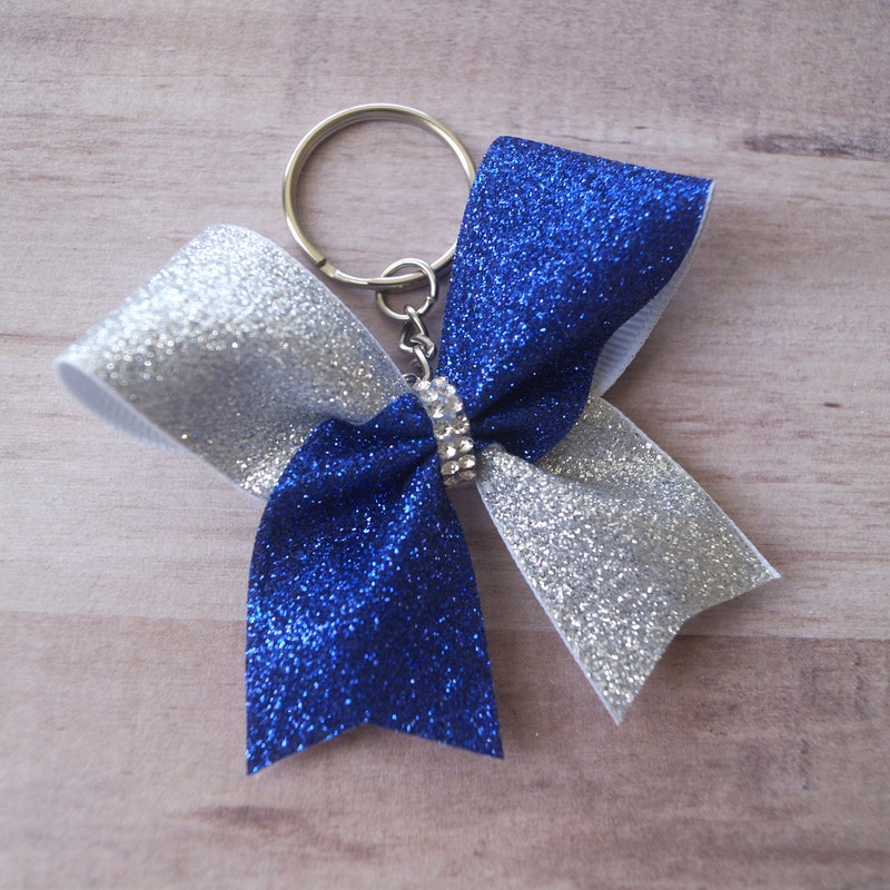 Cheer Bow Key Chain - Etsy