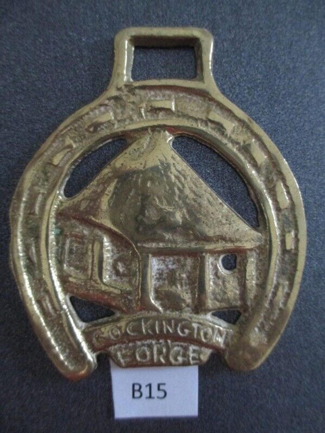 Vintage Brass Horse Bridle Saddle Medallioncockington Forge Horseshoe ...