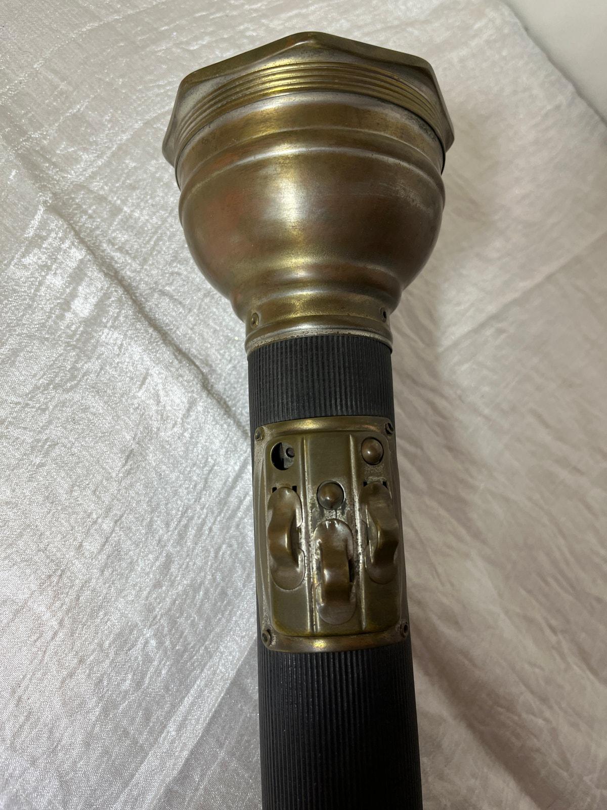 Vintage 1920s 3 Lamp Yale 102 Flashlight Railroad Lineman Red Green ...