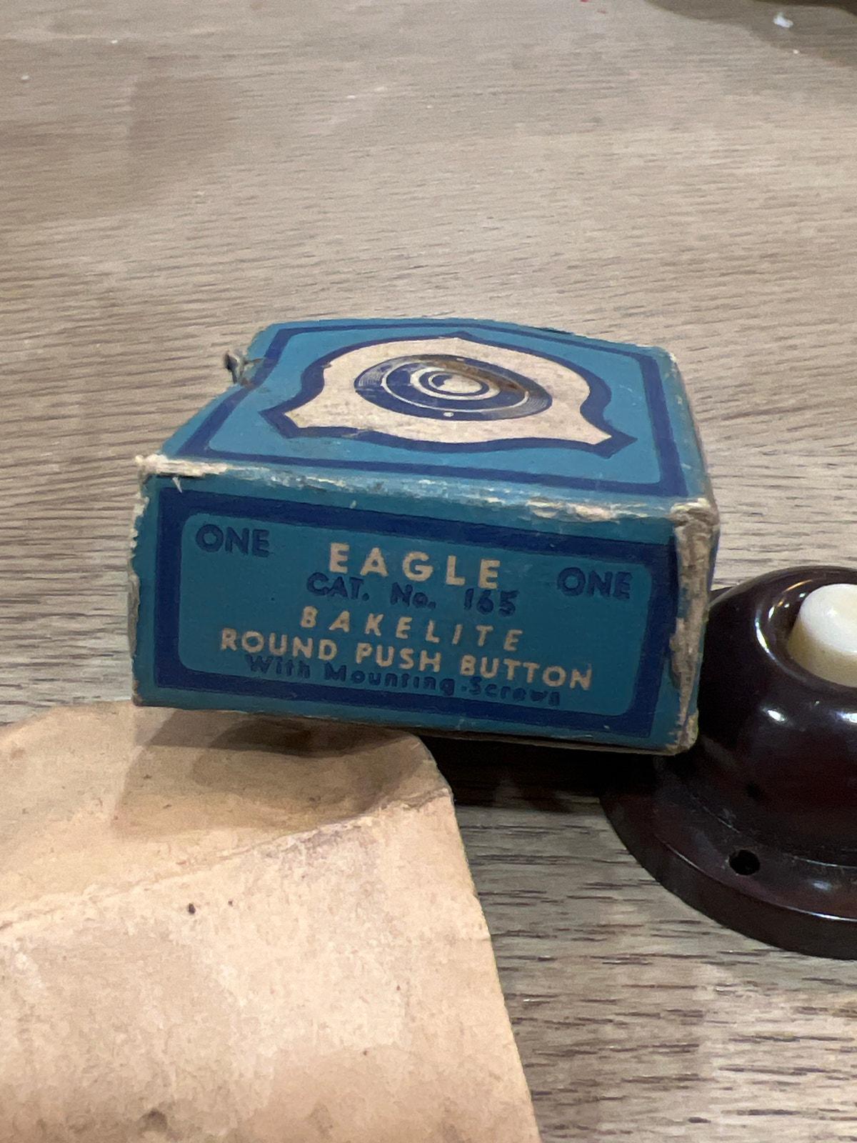 Vtg Eagle Bakelite Midget Push Button No 165 NOS in Box / Hardware - Etsy