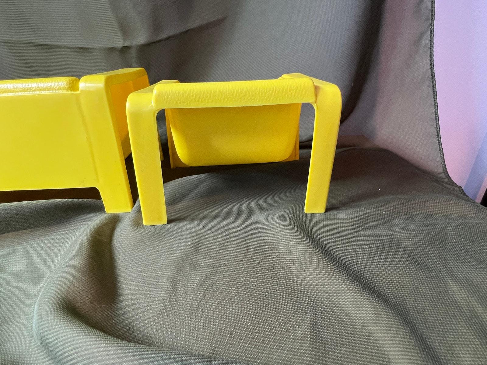 Vintage 1973 Barbie Yellow Couch and Chair #7825 Townhouse Furniture ...