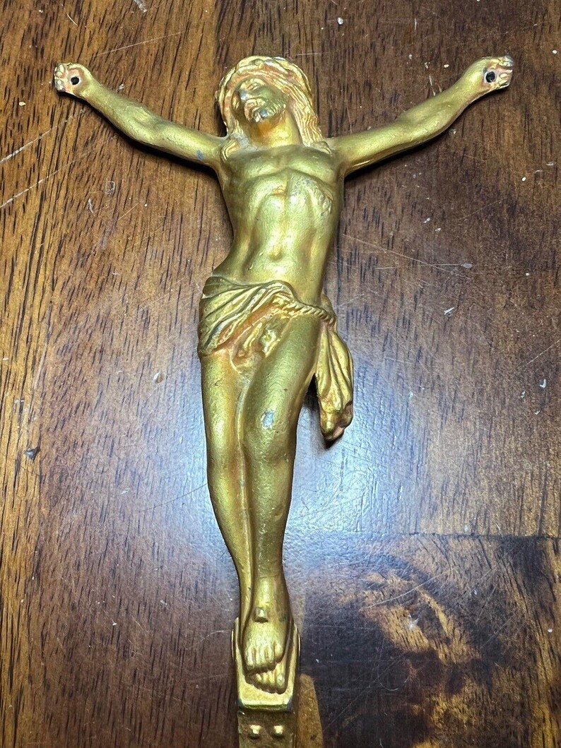Vintage Antique Christ Corpus Christi Crucifix Cast Metal Project 5 - Etsy