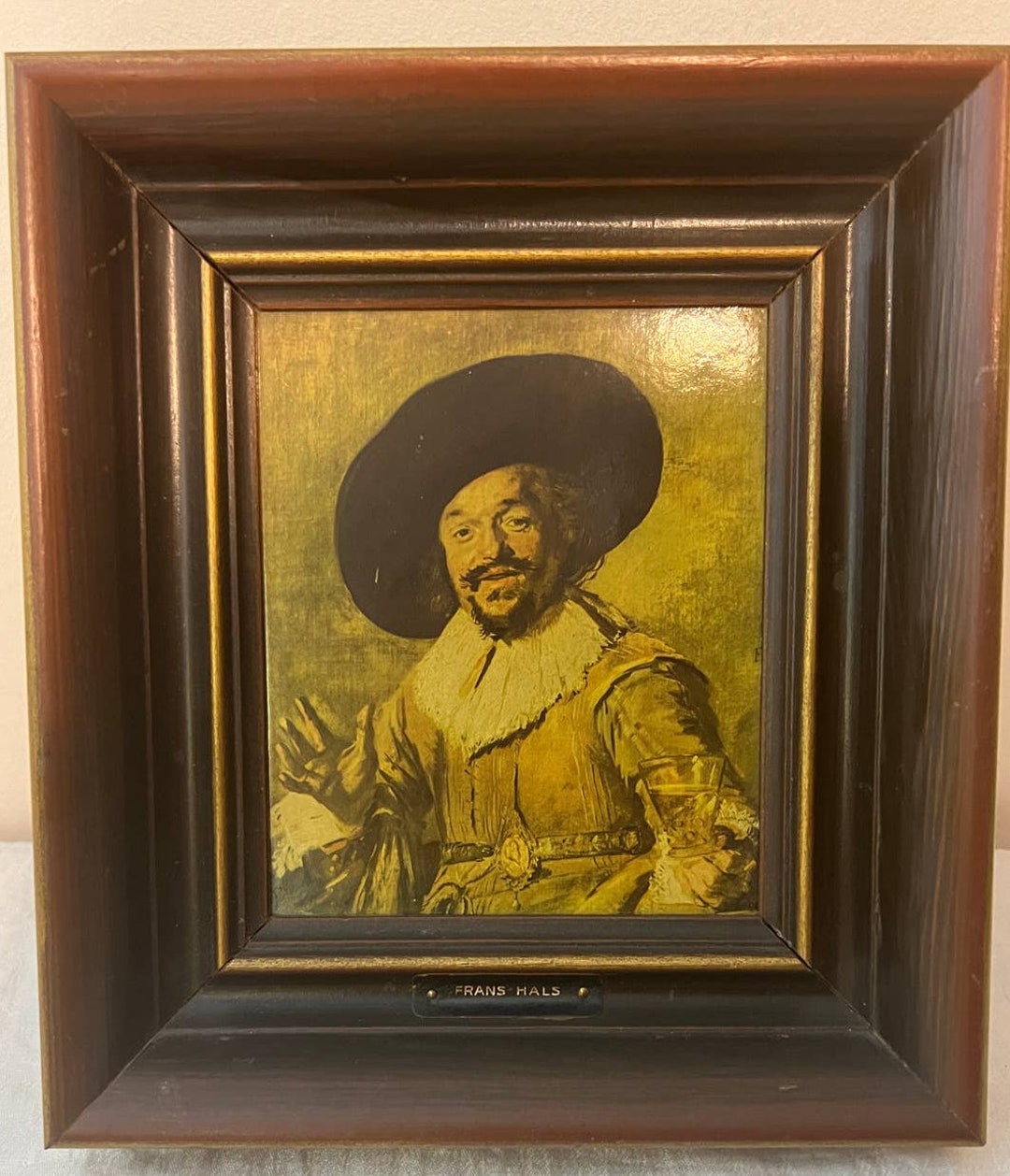 Vtg Framed Print Frans Hals the Laughing Cavalier Thick - Etsy
