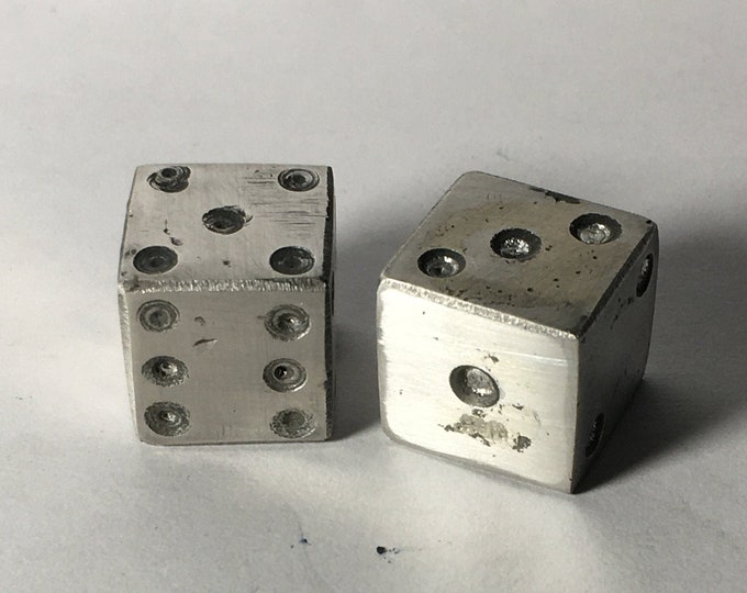 Solid Silver Dice Pair 15mm 0.999 Fine Silver 2 Ounces - Etsy