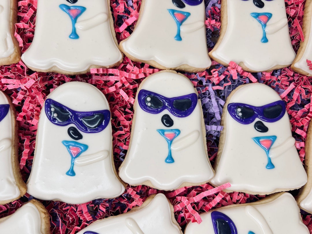 Girly Ghost Boo With Martini Sugar Cookies 12ct - Etsy