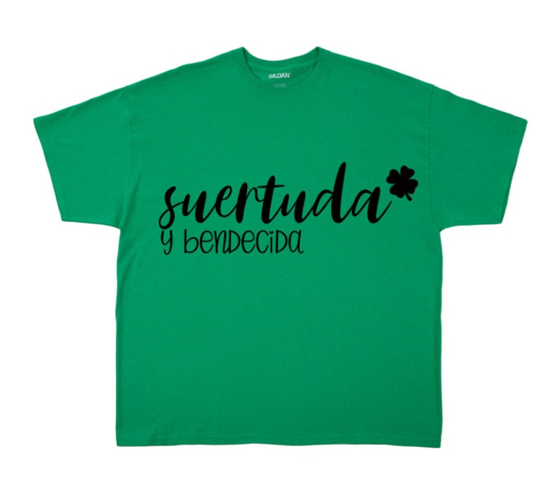 Suertuda y bendecida SVG | Etsy