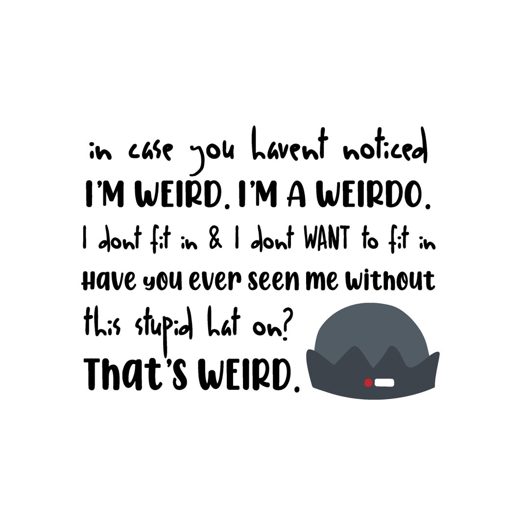 Jughead Jones Hat Riverdale I'm Weird I'm a Weirdo - Etsy