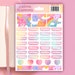 Rainbow Bears Sticker Sheet Bundle /cute Journal Pack /kawaii Planner ...