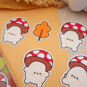 Cute Mushroom Sticker Pack/kawaii Mushroom Stickers/cottagecore Sticker ...
