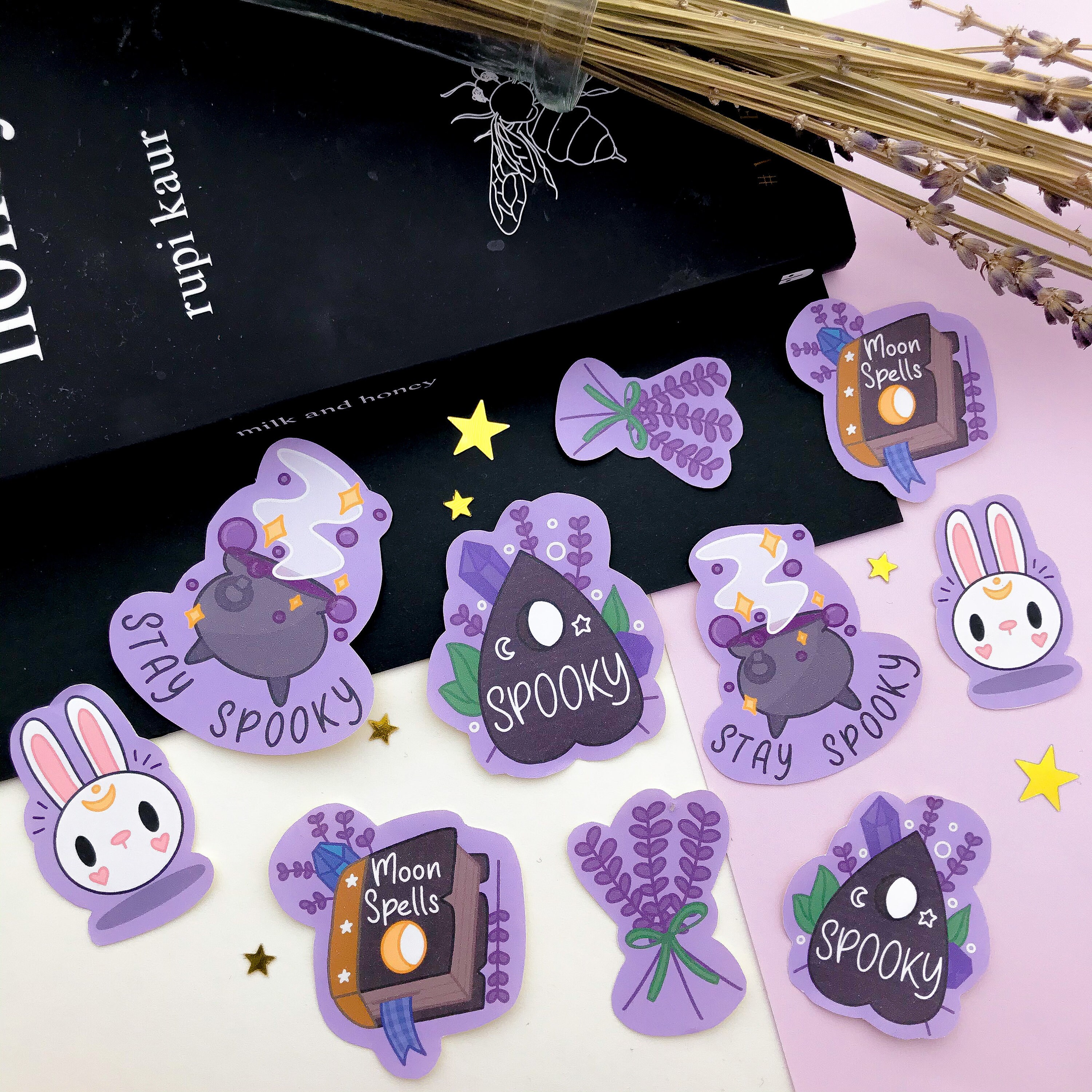 Paper Stationery Magic Moon Bear Witch Vinyl Sticker Cute and Kawaii ...