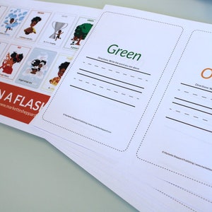 Colors in A Flash! Printable African-american Flash Cards | Preschool ...