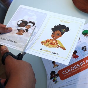 Colors in A Flash! Printable African-american Flash Cards | Preschool ...