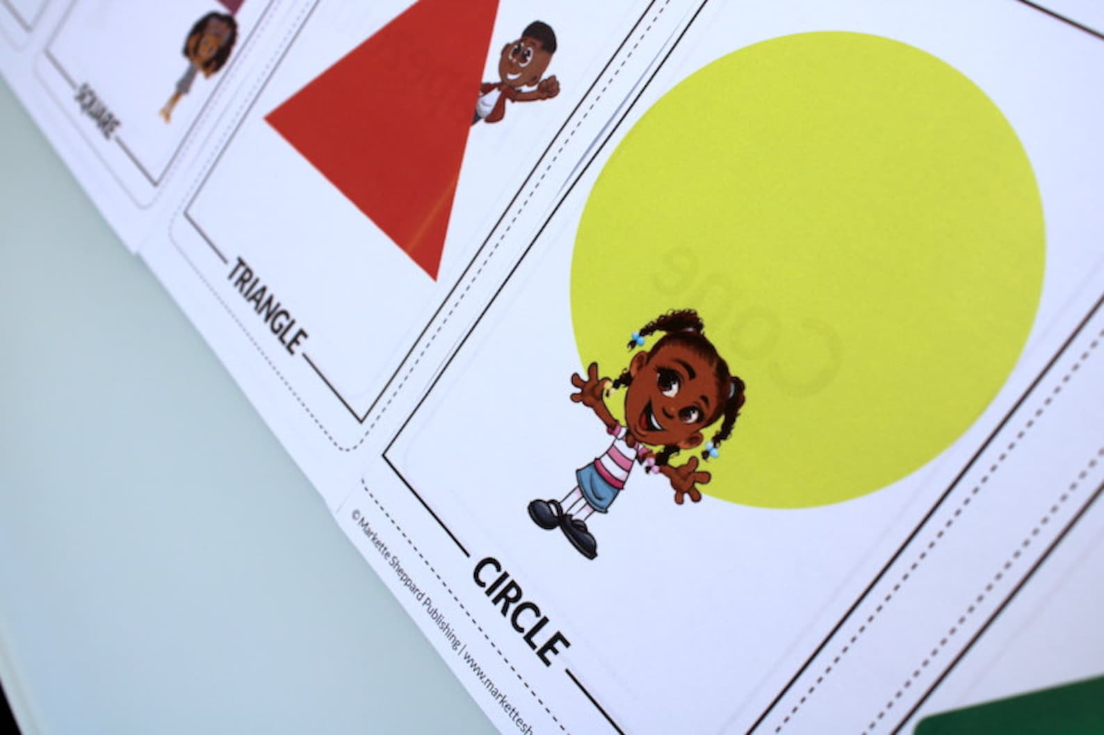 Shapes In A Flash Printable African-American Flash Cards | Etsy