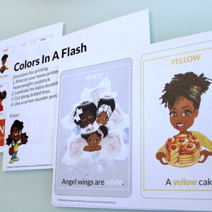Colors in A Flash! Printable African-american Flash Cards | Preschool ...