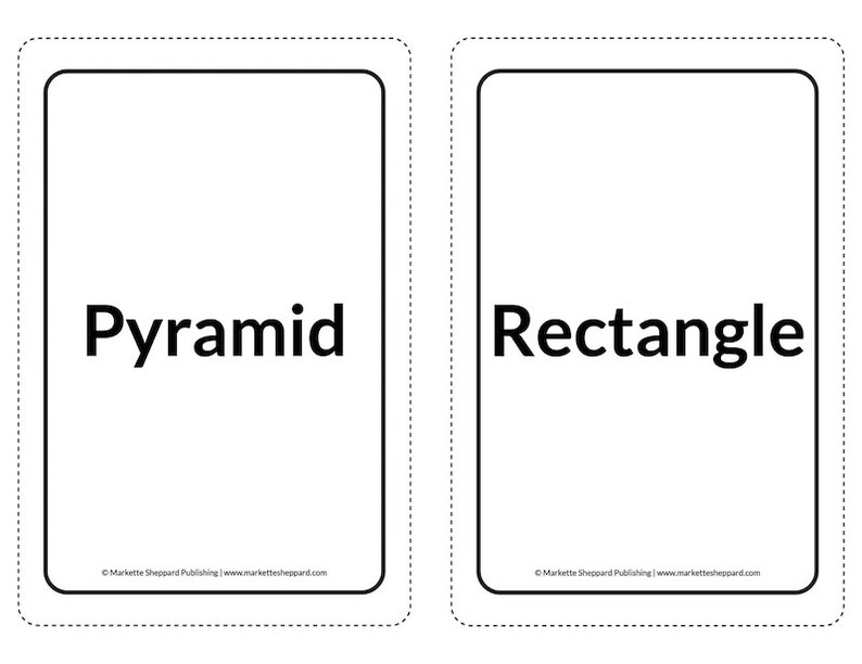 Shapes in A Flash Printable African-american Flash Cards - Etsy