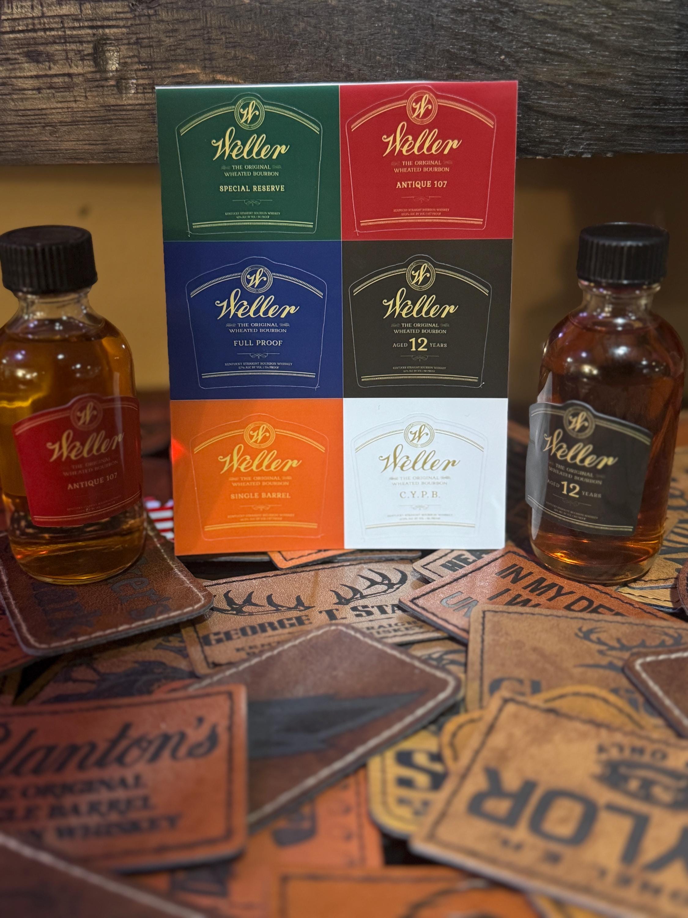 Weller Bourbon Mini Bottle Labels: Tasting Kit Stickers (set of 6) - Etsy