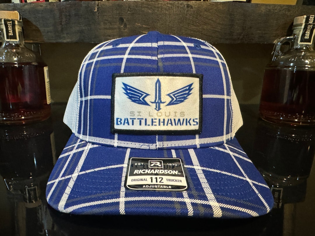 Saint Louis Battlehawks - Blue Plaid - Snapback - Richardson 112 ...