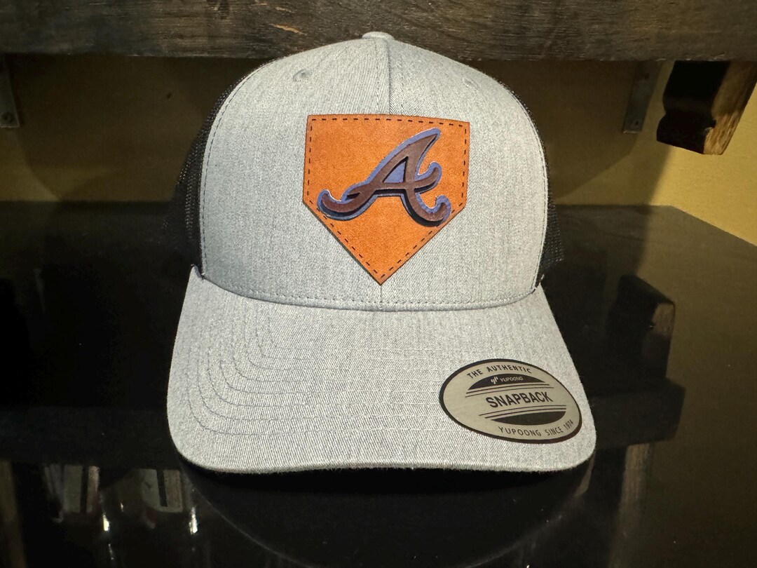 Atlanta Snapback Hat ATL Baseball Snapback Hat Grey Baseball Hat ...