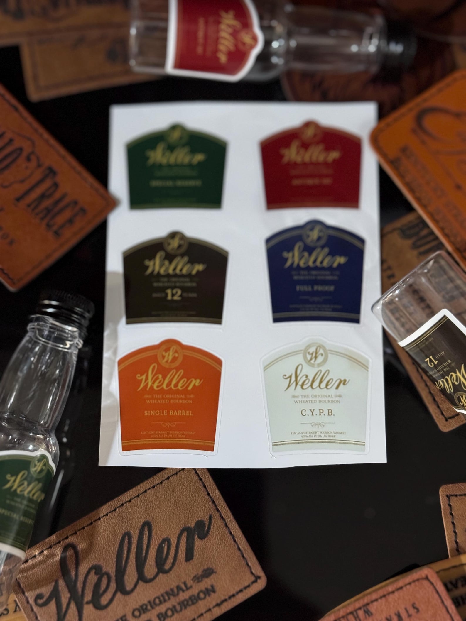 Weller Bourbon Vinyl Stickers: Tasting Kit Bottle Labels - Etsy