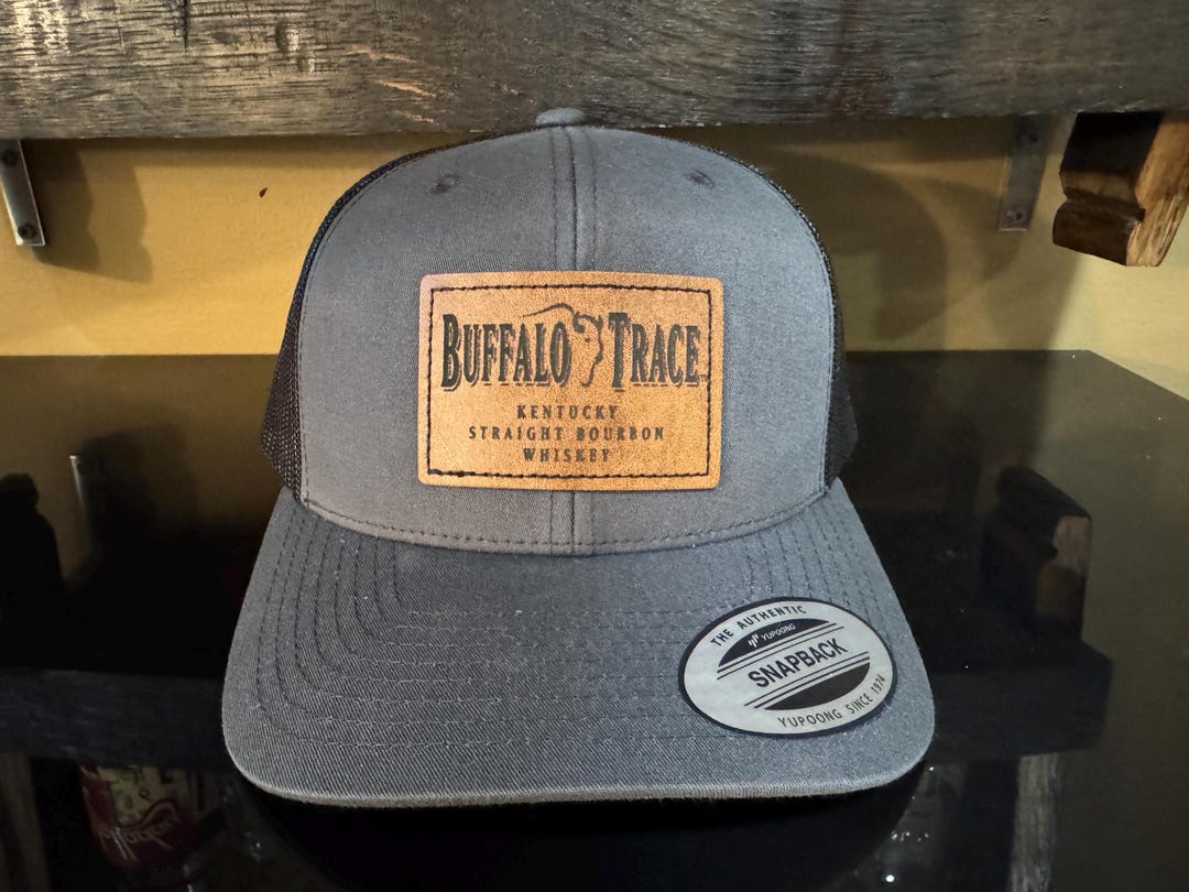 Bourbon Whiskey Snapback Hat Bourbon Inspired Apparel Charcoal Bourbon Baseball Hat Buffalo ...
