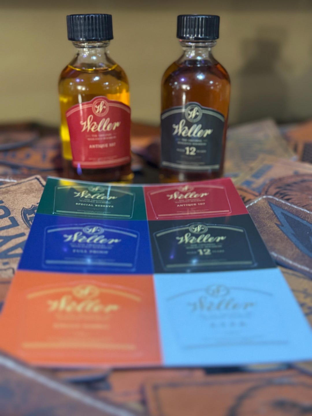 Weller Bourbon Mini Bottle Labels: Tasting Kit Stickers (set of 6) - Etsy