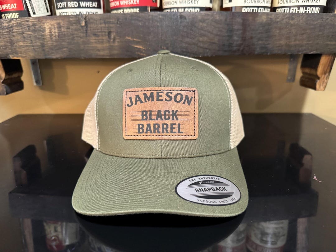 Jameson Black Barrel Irish Whiskey Inspired Hat Snapback Structured Hat ...