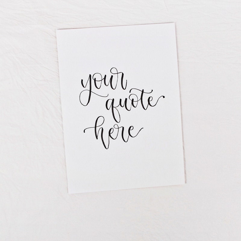 Hand Lettering Card - Etsy