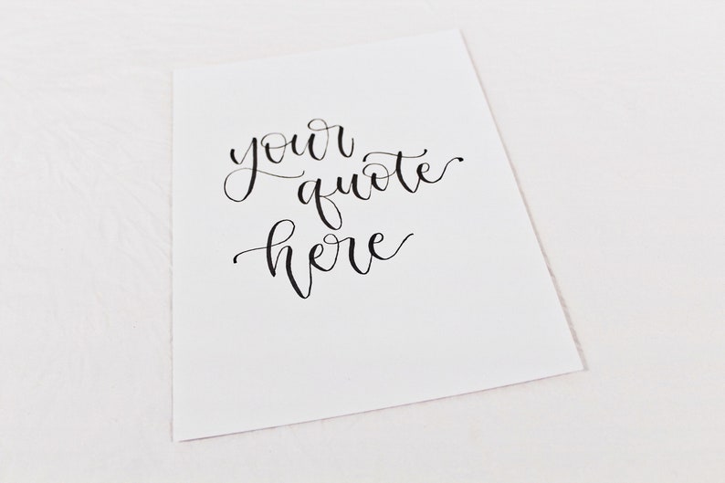 Custom Calligraphy Custom Lettering Quotes Hand | Etsy