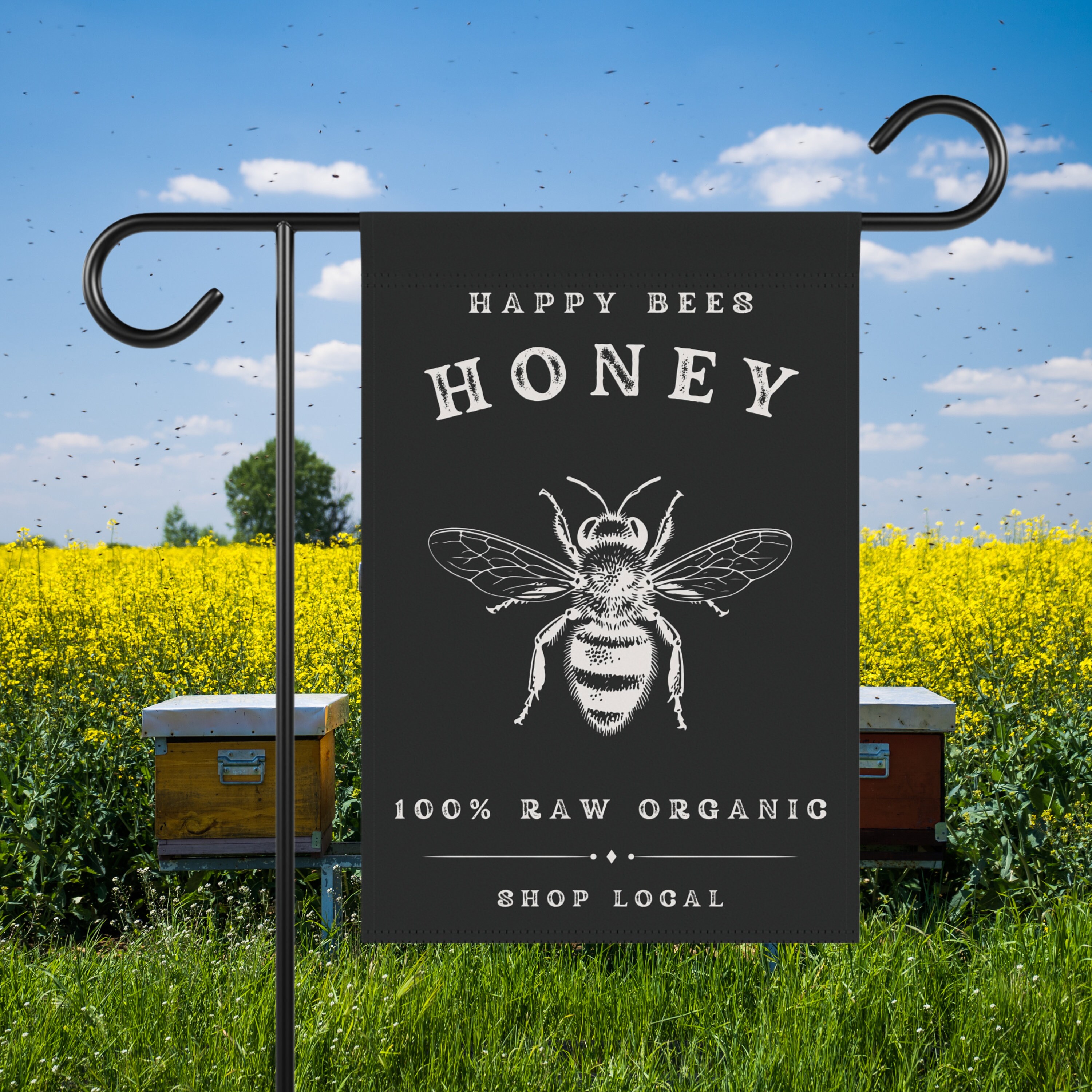 Honey Flag | Local Grown Honey | Bee Keeping | Garden Flag | Honey Sign ...