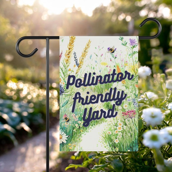 Pollinator Friendly Garden Sign - Etsy