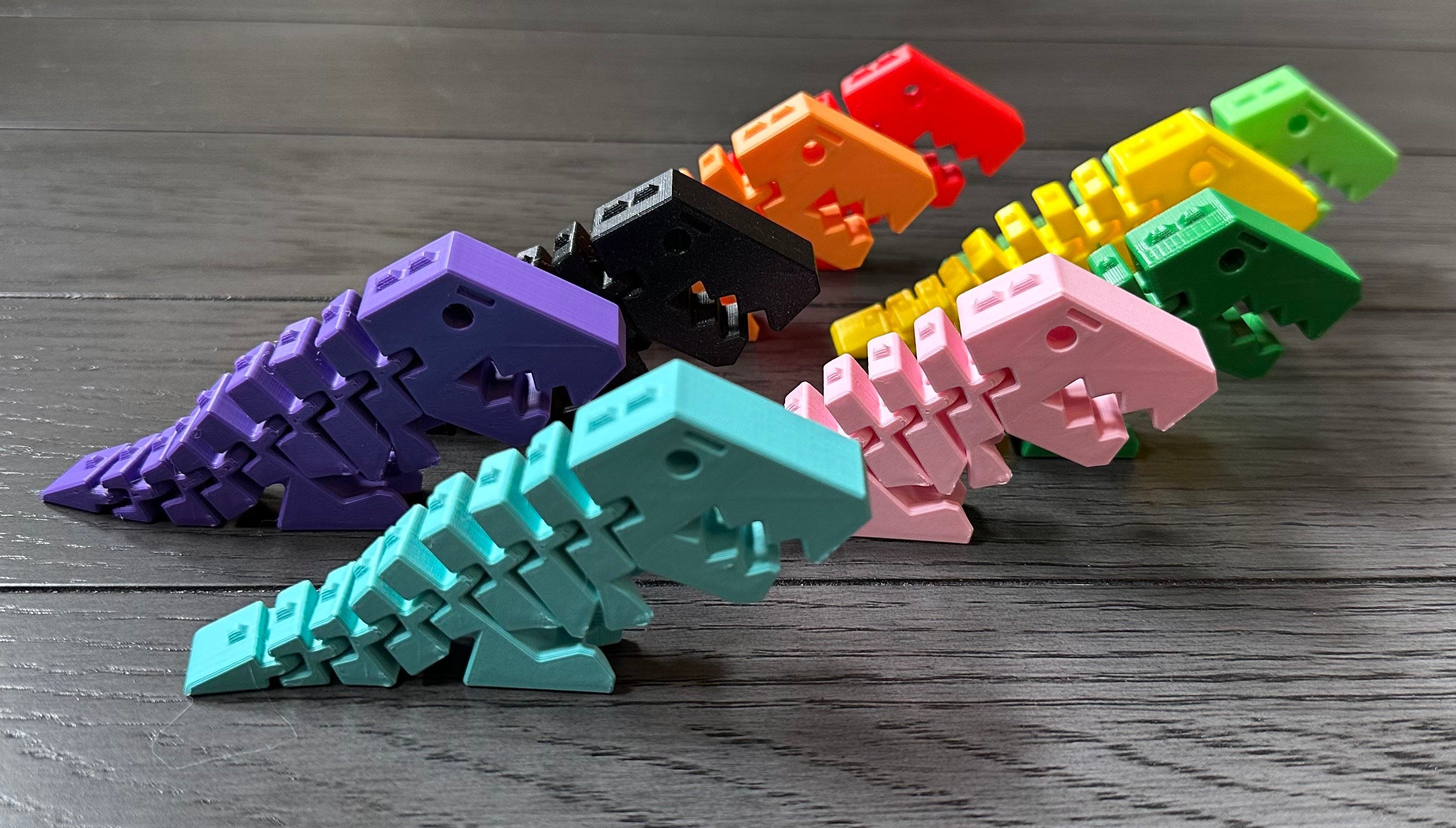 New 3d Printed Articulated Flexi Rex Dinosaur Dino Rex Toy Etsy Nederland