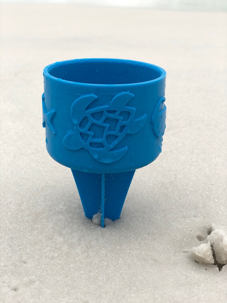 NEW 3D Printed Beach Spiker Beach Spike Cup Drink Holder Beer | Etsy