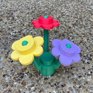 Large Scale Building Bricks Flowers Jumbo Size Color Floral - Etsy