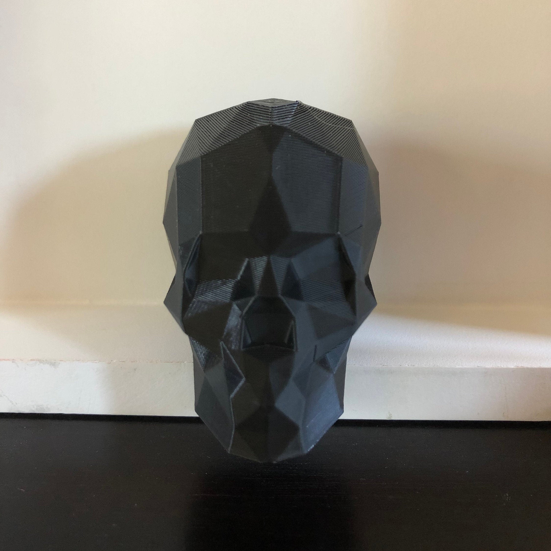 NEW 3D Printed Faceted Skull Skully Decoration Desk Toy | Etsy