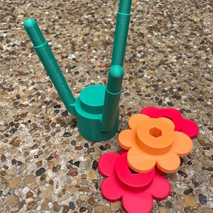 Large Scale Building Bricks Flowers Jumbo Size Color Floral Bouquet 3D ...