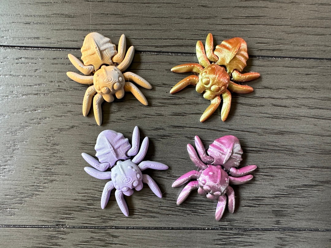 Articulated Spider Fidget Toy Halloween Autumn Fall Decor 2" - Fun ...