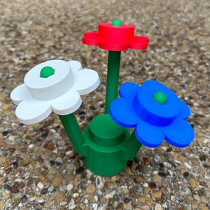 Large Scale Building Bricks Flowers Jumbo Size Color Floral Bouquet 3D ...