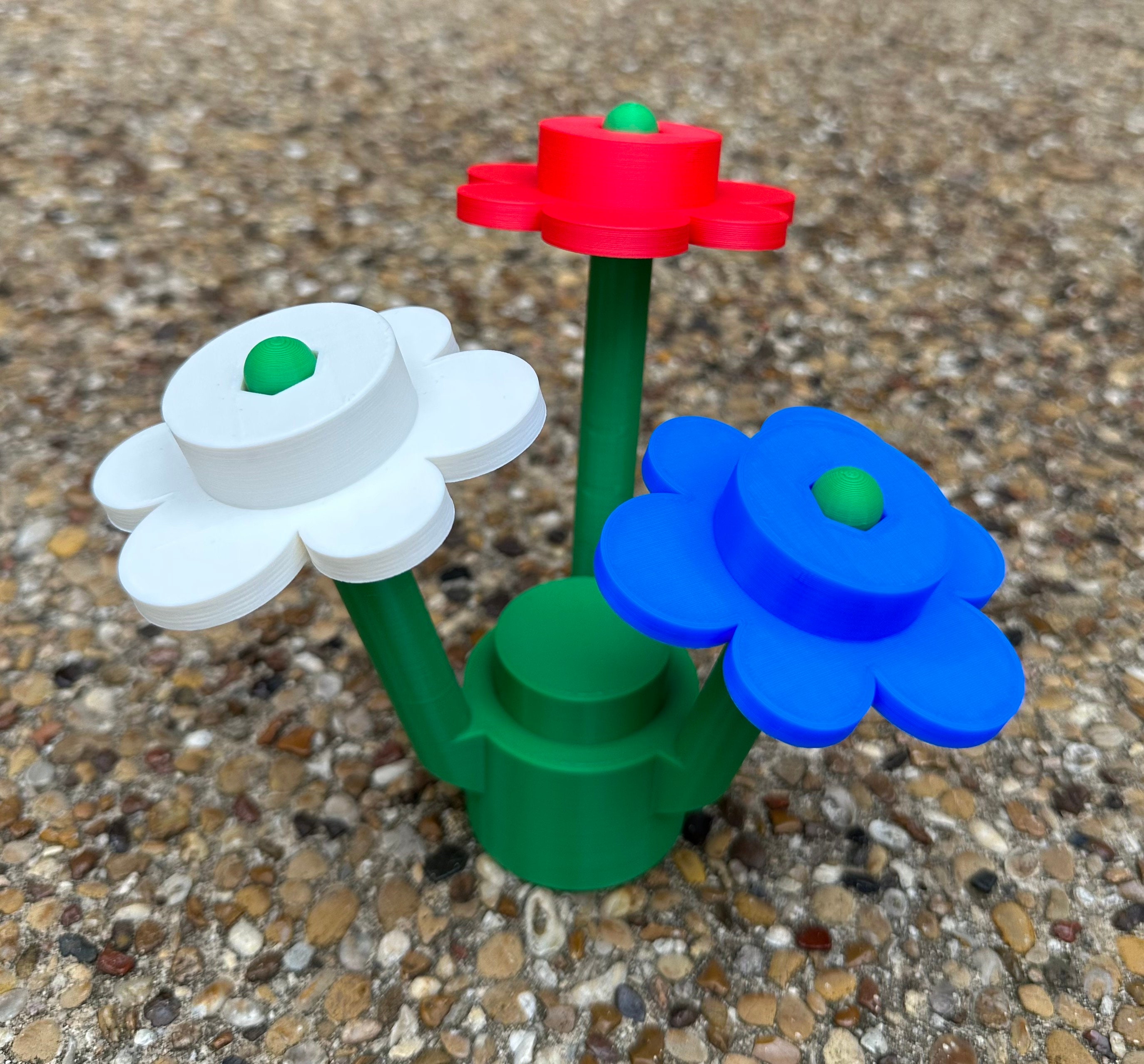 Large Scale Building Bricks Flowers Jumbo Size Color Floral Bouquet 3D ...