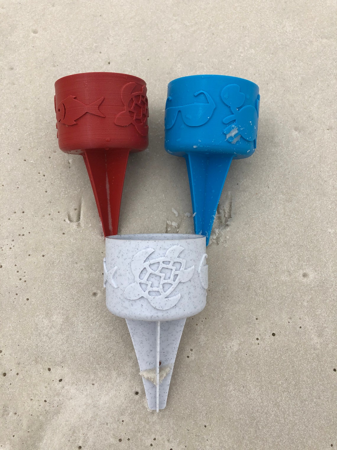 NEW 3D Printed Beach Spiker Beach Spike Cup Drink Holder Beer | Etsy