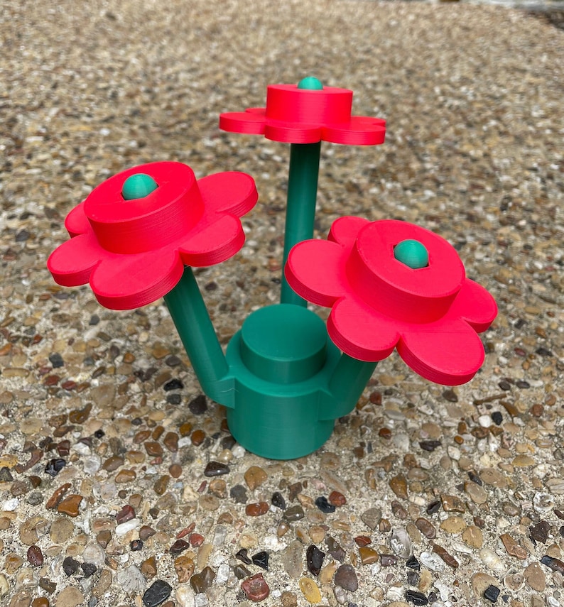 Large Scale Building Bricks Flowers Jumbo Size Color Floral - Etsy