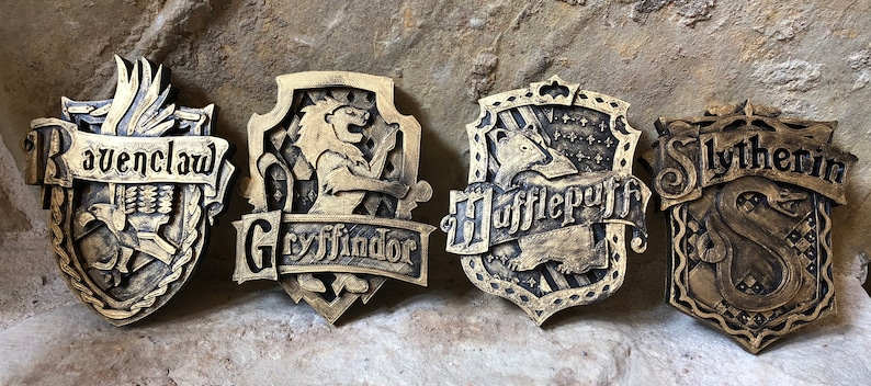 NEW Wizard House Plaque Crest Crests Sign Wall Art Home Decor - Etsy