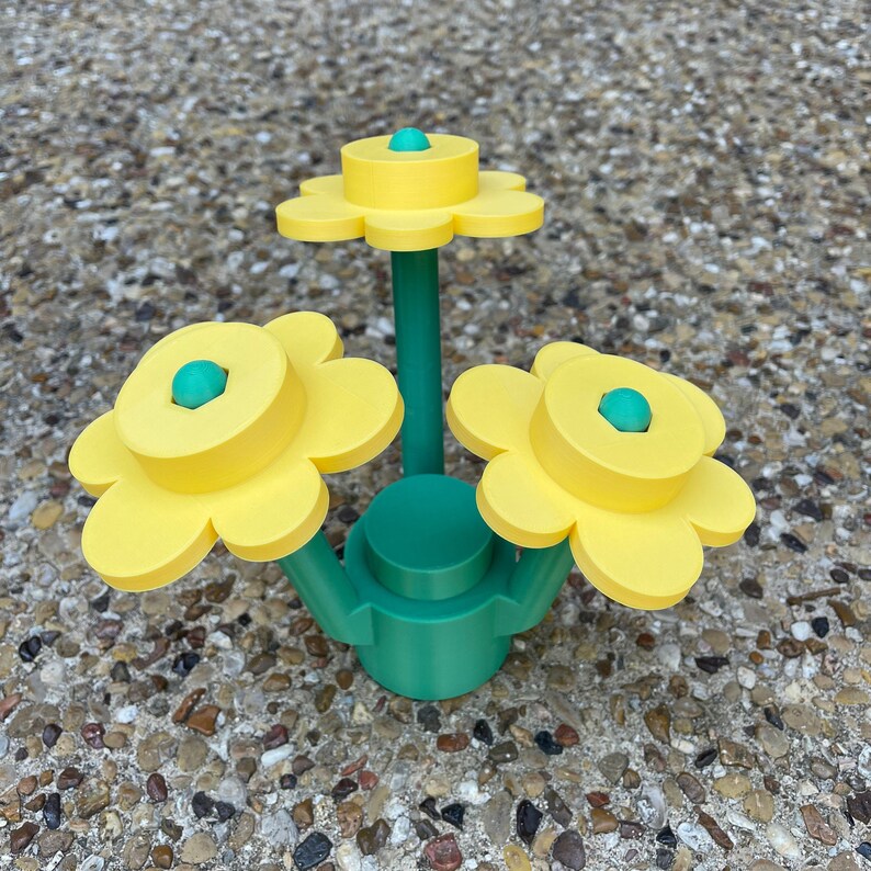 Large Scale Building Bricks Flowers Jumbo Size Color Floral - Etsy